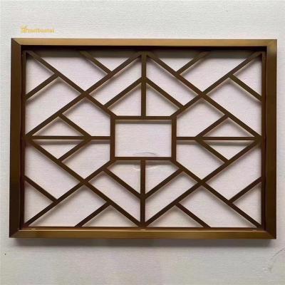 China SS304 201 Hairline Stainless Steel Screen Decoration Room Divider for sale
