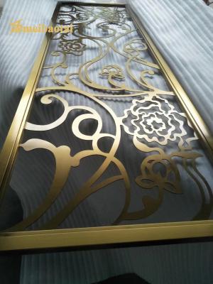 China MBT Stainless Steel Room Divider 0.3mm Hotel Decoration Customizable Size for sale