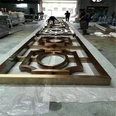 China 201 304 Stainless Steel Room Divider Hotel Decoration Customizable Size for sale