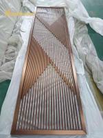 China Customizable Size Stainless Steel Hotel Decoration Room Divider 201 304 for sale