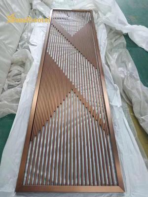 China Customizable Size Stainless Steel Hotel Decoration Room Divider 201 304 for sale
