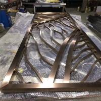 China Decoration MBT Bronze Copper Stainless Steel Room Divider 3.0mm Thick for sale