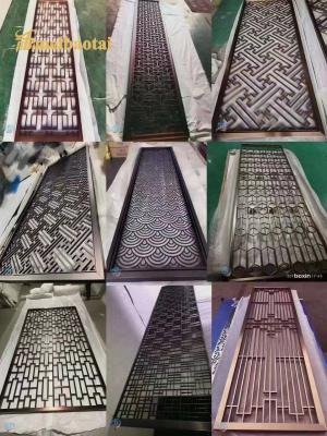 China Many Style Rose Gold Bronze Gold Color Stainless Steel Room Divider Decoration Hotel ,home for sale