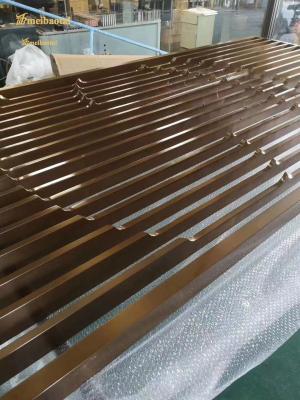 China PVD Color Coated Brown Stainless Steel Room Divider with Customized Size for Modern Spaces for sale
