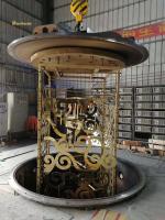 China Ss304 201 Gold Hairline Stainless Steel Room Divider Decoration Screen for sale