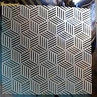 China Luxury 3D Pattern Etched Steel Plate Four Feet 0.65mm Thick for sale