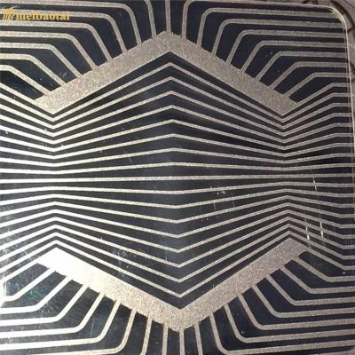 China 201 304 Black Etched Finished Stainless Steel Sheet Thickness 0.3-3.0mm for sale
