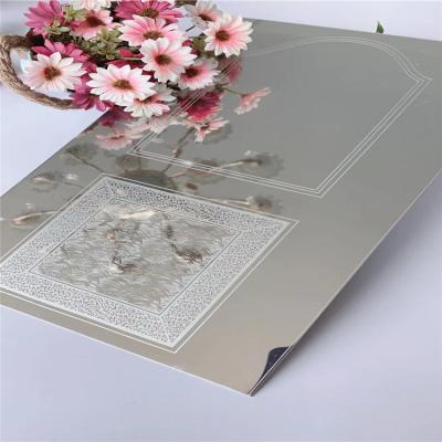 China Grade 304 Silver Etched Stainless Steel Sheet 0.95mm For Elevator Decorative for sale