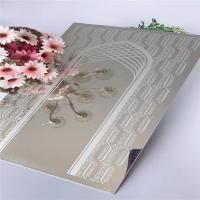 China Grade 304 Mirror Etched Stainless Steel Sheet 1219x2438mm for Elevator Decoration Plate for sale