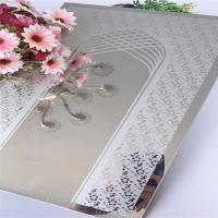 China Mirror Etched 201 Grade Stainless Steel Etched Sheet 1219x3048mm for Modern Design Applications for sale