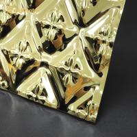 China 201 Stainless Steel Diamond Plate Sheets AISI Standard 0.75mm Thickness for sale
