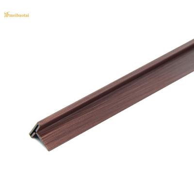 China T10 Stainless Steel Straight Edge Tile Trim Antique Red Bronze Color for sale