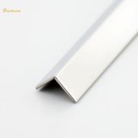 China 304 201 Stainless Steel Tile Trim L Slot Mirror Finished Decorative for sale