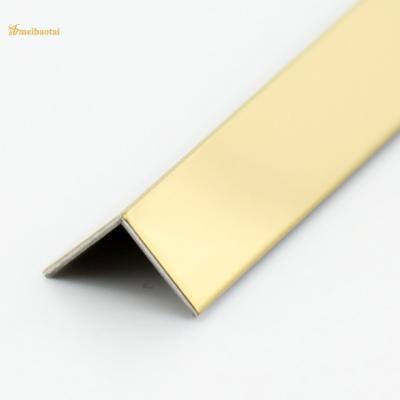 China ASTM AISI Cold Rolled Stainless Steel Tile Trim Gold Plating for sale