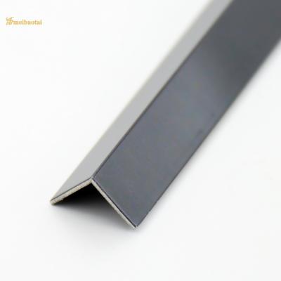 China Hairline Stainless Steel Floor Transition Strip L Profile Sustainable for sale