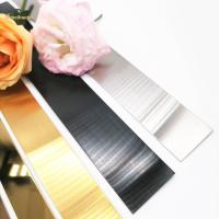 China 8FT Stainless Steel Edge Tile Trim SS Profile For Wall Door Cabinet Ceiling Decoration for sale
