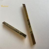 China 0.7MM Thickness 304 Stainless Steel Tile Trim Black Mirror Finished for sale