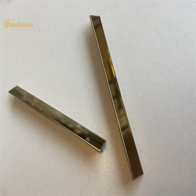 China 0.7MM Thickness 304 Stainless Steel Tile Trim Black Mirror Finished for sale