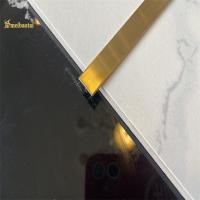China Matt Gold Finished Stainless Steel Tile Trim For Corner Metal Profile GB Standard for sale