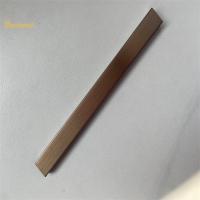 China U Slot Stainless Steel Tile Trim 201 304 Gold Champagne Hairline Finish Profiles for sale