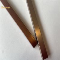China Antique Bronze Stainless Steel Tile Trim with 8FT Length and Anti Finger Print for Decorative Wall Corner for sale