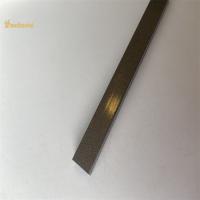 China U Slot Decorative Stainless Steel Tile Trim 201 304 Color HL Sandblast Finish for sale