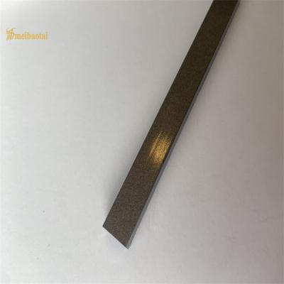 China U Slot Decorative Stainless Steel Tile Trim 201 304 Color HL Sandblast Finish for sale