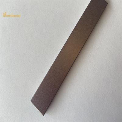 China 201 304 AISI Stainless Steel Tile Trim U Shape Sandblast Finished Hairline for sale