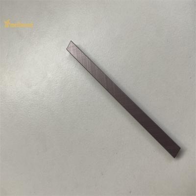 China Cross Brushed Stainless Steel Tile Trim 0.85mm Thickness Corner Metal Edge Trim for sale