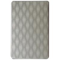 China Silver Polished Grade 201 Embossed Stainless Steel Sheet with 0.85mm Thickness for Interior Decoration for sale