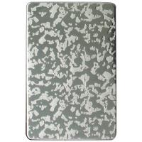 China 4x8 Size 304 Stainless Steel Embossed Sheet with Double PVC Film for Decorative Wall Panels for sale