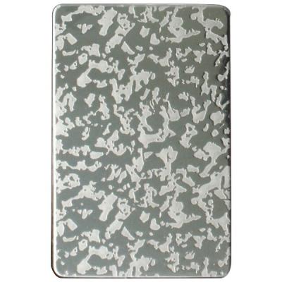 China 4x8 Size 304 Stainless Steel Embossed Sheet with Double PVC Film for Decorative Wall Panels for sale