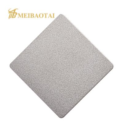 China Slit Edge 0.85mm Thickness 304 Stainless Steel Embossed Sheet for Decorative Wall and Ceiling for sale