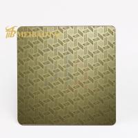 China Gold Silver Color 304 Stainless Steel Embossed Sheet 0.85mm Thickness for Wall Decorative Panels for sale