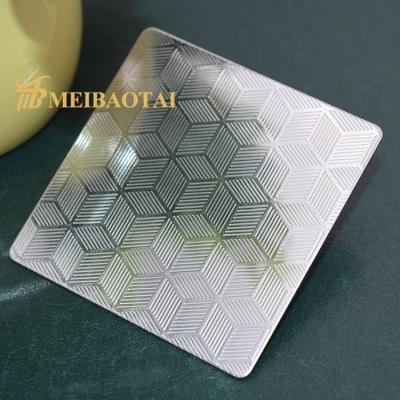 China Scratch Resistance SS304 201 430 Embossed Stainless Steel Sheet Decoration Plate for sale