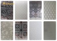 China Flat Shape 1.2MM Embossed Stainless Steel Sheet SS Decorative Plate for sale