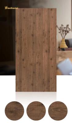 China Door Decoration Laminate Stainless Sheets Slit Edge Imitation Wood Grain for sale
