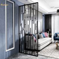 China 30mm Thickness Customized Size PVD Brass Coating Stainless Steel Room Divider Metal Room Divider for sale