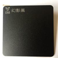 China Sandblasted Black Decorative Stainless Steel Sheet 0.55mm Flat Shape for sale