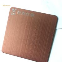 China JIS Hairline Stainless Steel Sheet PVC Film Architectural Decoration for sale