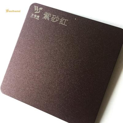 China Brushed 201 Stainless Steel Kitchen Wall Sheets Purple And Red Anti - Fingerprint for sale