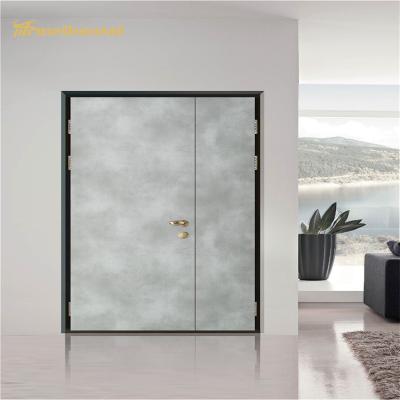 China White Color Imitation Wood Grain Laminate Stainless Sheets Door Decoration for sale