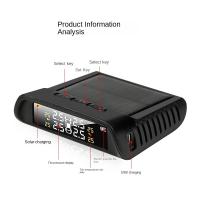 China High Precision Digital Wireless Solar Car Tire Pressure Monitor New Condition Universal External TPMS 12V JYS S6 1Y Warranty for sale
