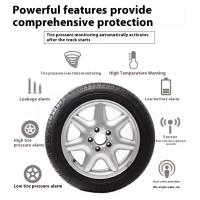 China Built-In External Universal Wireless Solar Plastic 12V TPMS System New Condition Car Tire Pressure Monitor Fast Install for sale
