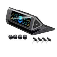 China JYS-TPMS S10 Wireless Solar TPMS Tire Pressure Monitor 5V Mobile Car Number Plate Tire Pressure Detection Sensor 1Y Warranty for sale