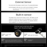 China High Precision Wireless Solar Car Tire Pressure Monitor Universal External Tire Tester JYS S5 4V 1Y Warranty for Wheels Tires for sale