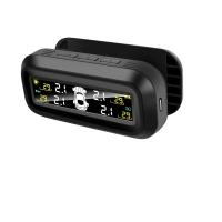 China Digital Car Tire Pressure Monitor for Trucks TPMS with External Wireless Solar Sensor Universal Fitment New Condition Detection for sale