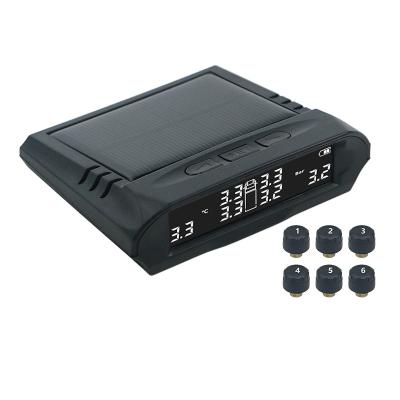 China JYS S6-HC 12V 1Y Warranty Solar Wireless External TPMS for Large Trucks with 6 Tire Detection 3-4 in for sale