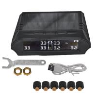 China JYS S6-HC 12V 1Y Warranty Solar Wireless External TPMS for Large Trucks with 6 Tire Detection 3-4 in for sale