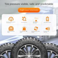 China Large Screen Display Solar Powered High Quality Tire Pressure Temperature Monitor 6 Wheels Color Screen Design Built-In External for sale
